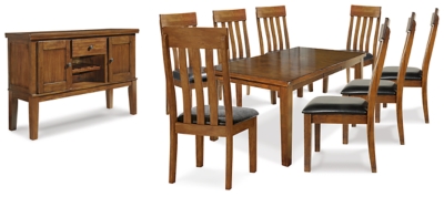 Click here for Ralene Dining Table and 8 Chairs with Storage  Med... prices