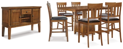 Click here for Ralene Counter Height Dining Table and 6 Barstools... prices