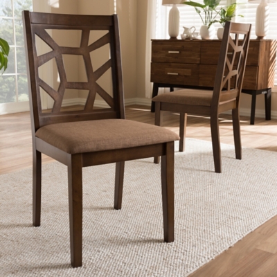 Click here for Baxton Studio Dining Chair Set  Walnut prices