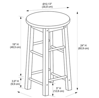 Cyrus Round Counter Height Bar Stool | Ashley