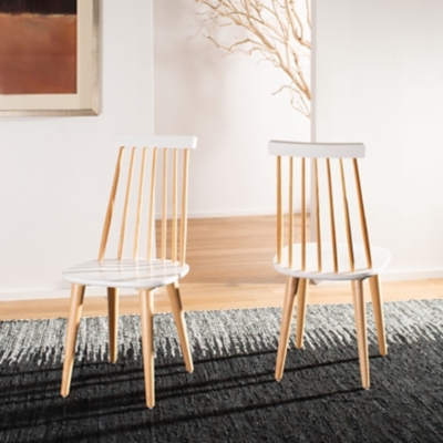Click here for Safavieh Louis Side Chairs (Set of 2)  Natural/Whi... prices