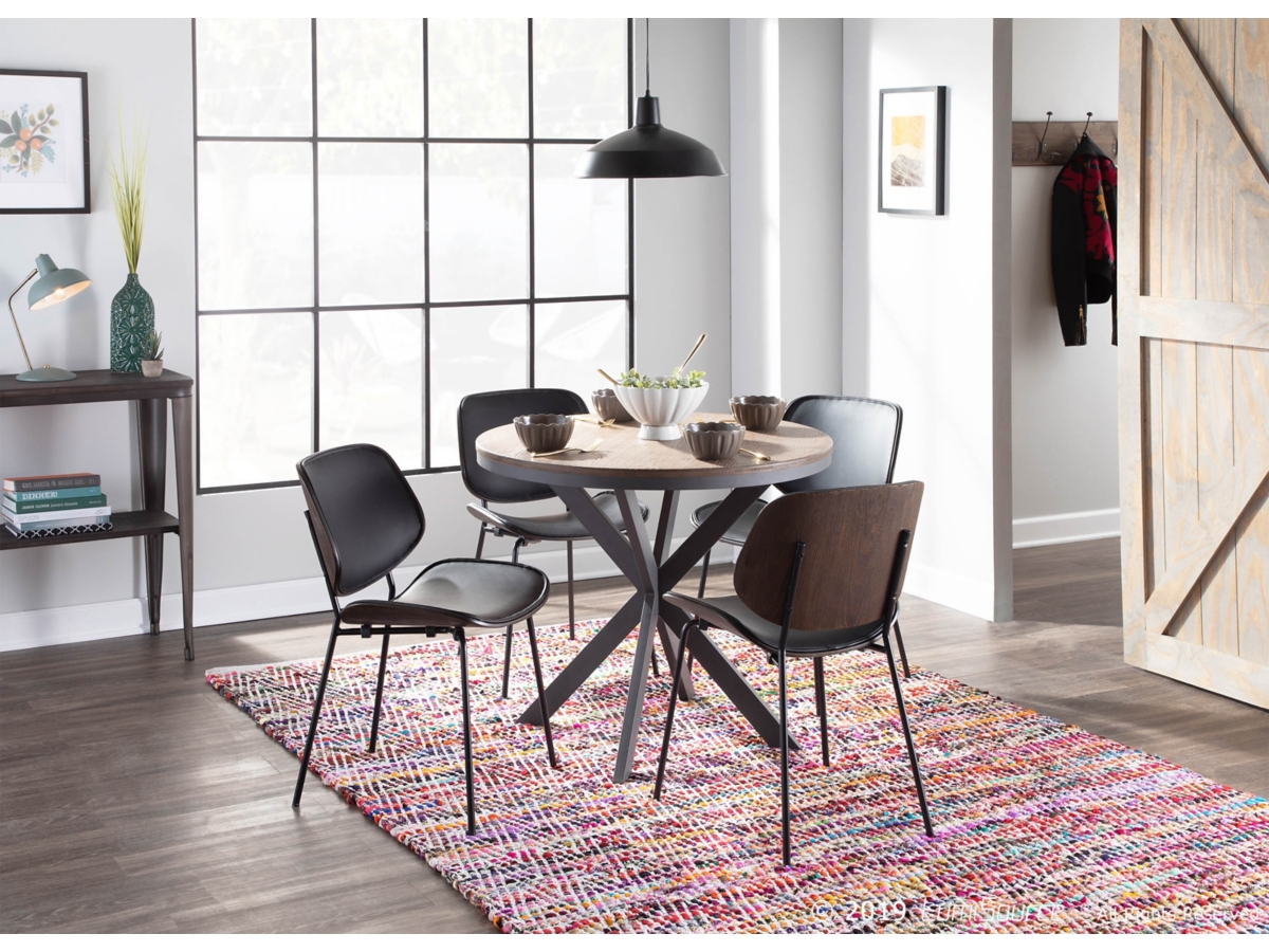 X Base Pedestal Dining Table