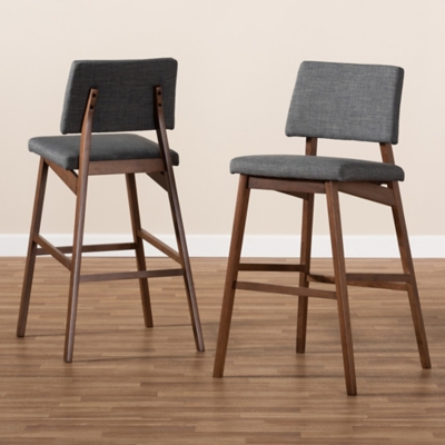 Click here for Baxton Studio Colton Bar Stool  Dark Gray prices