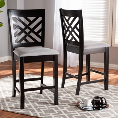 Click here for Baxton Studio Caron Counter Height Bar Stool (Set... prices
