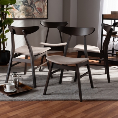 Click here for Baxton Studio Britte Dining Chairs (Set of 4)  Bei... prices