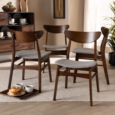 Click here for Baxton Studio Parlin Dining Chairs (Set of 4)  Gra... prices