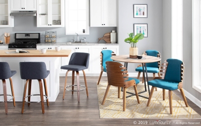 Click here for LumiSource Toriano Counter Height Bar Stool (Set o... prices