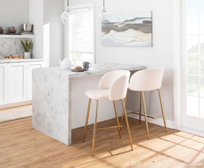 Click here for Fran Counter Stool (Set of 2)  Gold/Cream prices