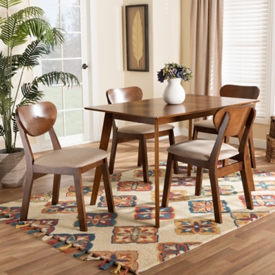 Click here for Baxton Studio Damara Dining Table and 4 Chairs Set... prices