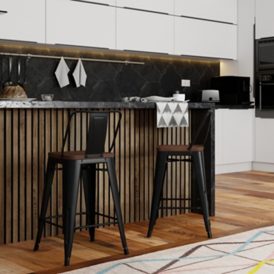 Click here for Simpli Home Rayne Counter Height Bar Stool (Set of... prices