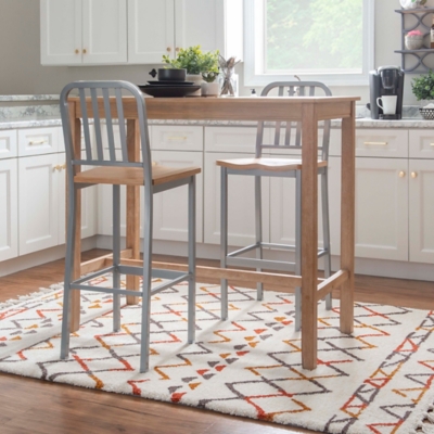 Click here for Linon Ronan Bar Stools (Set of 2)  Silver prices