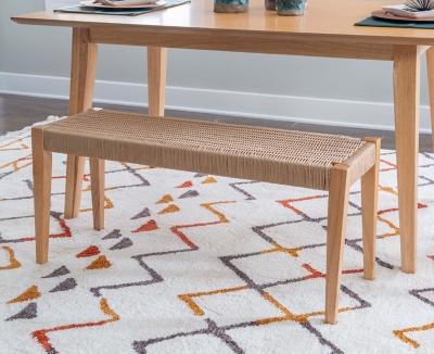 Click here for Linon 14 Farren Dining Bench  Natural prices