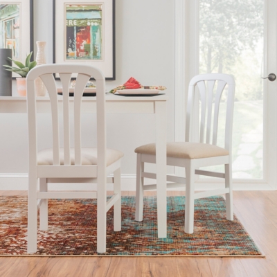 Click here for Linon Pate Dining Chairs (Set of 2)  White prices