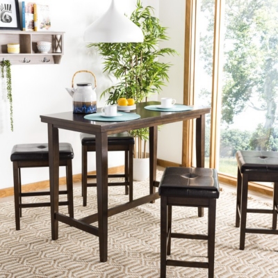 Click here for Safavieh Billy Pub Table and 4 Stools Set  Dark Br... prices