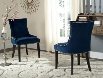 Click here for Safavieh Lester Dining Chair (Set of 2)  Navy prices