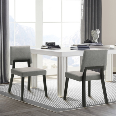 Click here for Channell Dining Chair (Set of 2)  Charcoal/Black prices