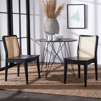 Click here for Safavieh Benicio Dining Chair (Set of 2)  Black/Na... prices