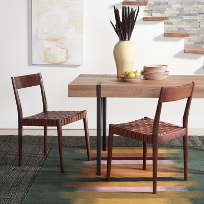 Click here for Safavieh Emilio Dining Chair (Set of 2)  Cognac/Br... prices