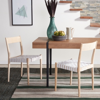 Click here for Safavieh Emilio Dining Chair (Set of 2)  Natural/W... prices