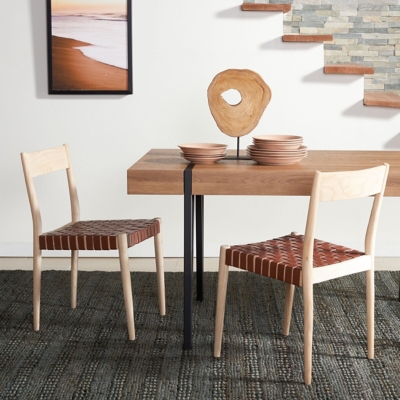 Click here for Safavieh Emilio Dining Chair (Set of 2)  Cognac/Na... prices
