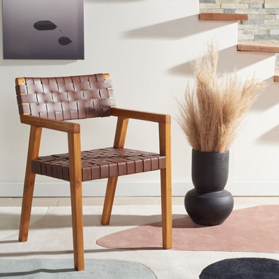 Click here for Safavieh Cire Dining Chair  Cognac/Natural prices