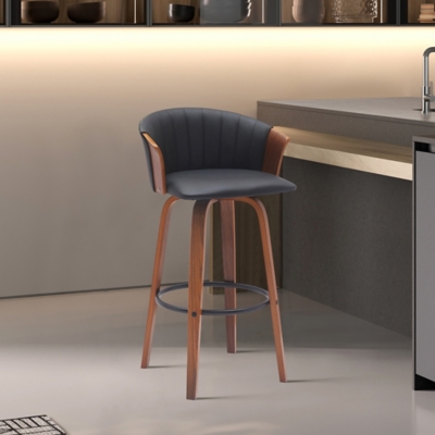Click here for Diana Swivel Bar Stool  Black/Walnut prices