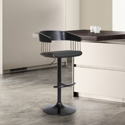 Click here for Larisa Adjustable Bar Stool  Black/Bronze prices
