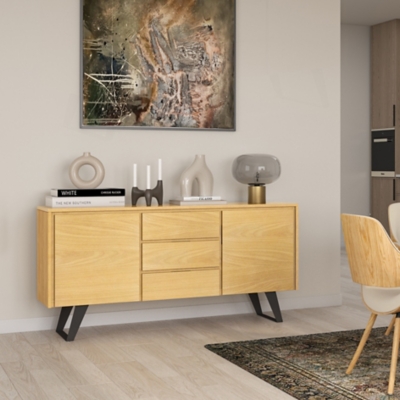 Click here for Simpli Home Lowry Sideboard Buffet  Oak prices
