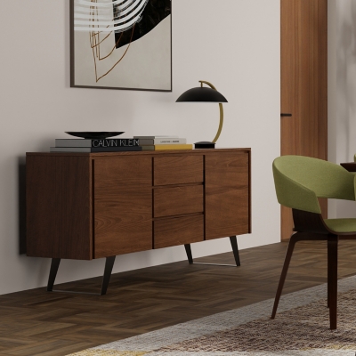 Click here for Simpli Home Lowry Sideboard Buffet  Walnut prices