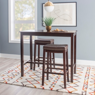 Click here for Linon Claridge Bar Height Dining Table and 2 Bar S... prices