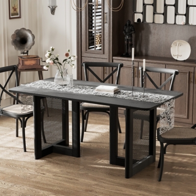 Click here for Neutypechic Ambience Rectangular Dining Table  Bla... prices