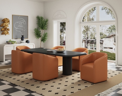 Click here for Manhattan Comfort Anna Upholstered Dining Armchair... prices