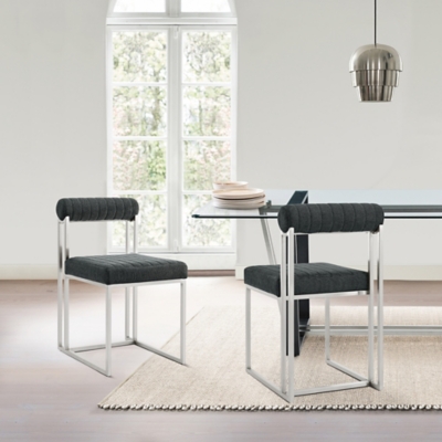 Click here for Anastasia Dining Chair (Set of 2)  Charcoal prices