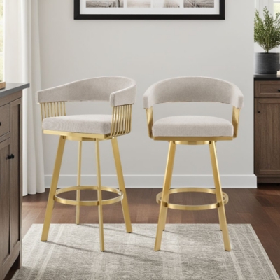Click here for Chelsea Swivel Counter Height Bar Stool  Taupe prices