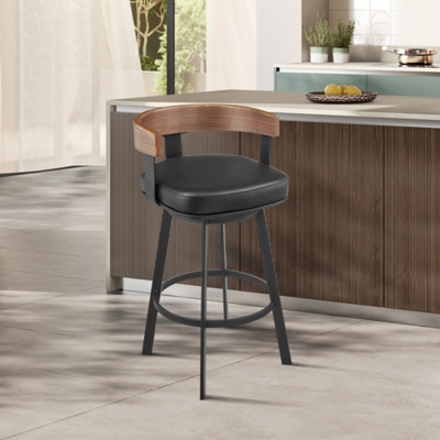 Click here for Idris Swivel Counter Height Bar Stool  Vintage Bla... prices