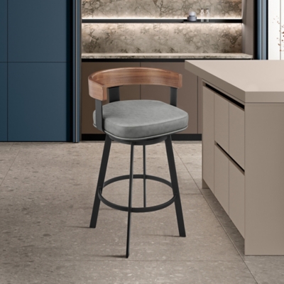 Click here for Idris Swivel Bar Height Bar Stool  Vintage Gray prices