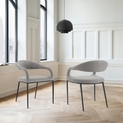 Click here for Morgan Dining Chair (Set of 2)  Light Gray prices