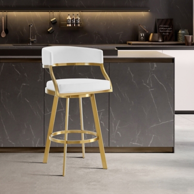 Click here for Saturn Swivel Counter Height Bar Stool  White prices
