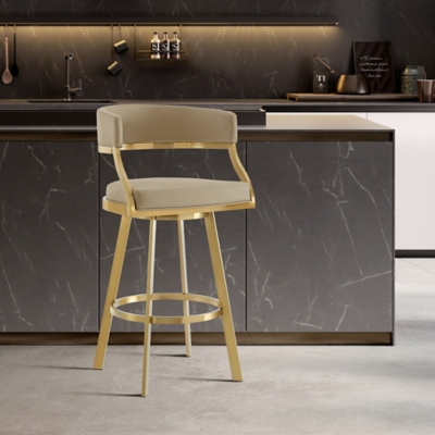 Click here for Saturn Swivel Bar Height Bar Stool  Light Sand prices