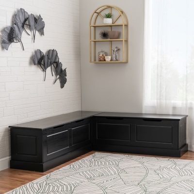 Click here for Linon Landin Backless Breakfast Nook  Black prices