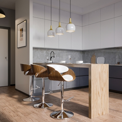 Click here for Simpli Home Amery Adjustable Swivel Bar Stool  Whi... prices
