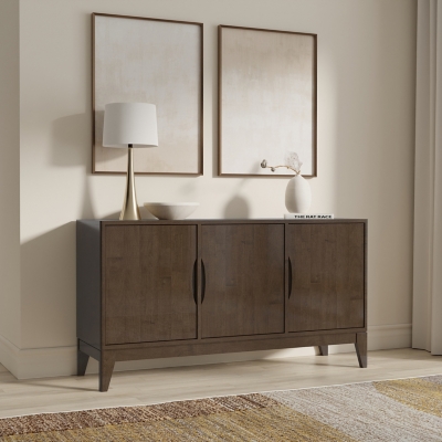 Click here for Simpli Home Harper 3 Door Sideboard Buffet  Walnut... prices