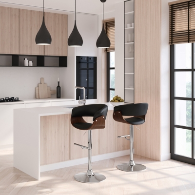 Click here for Simpli Home Sheldon Adjustable Swivel Bar Stool  B... prices