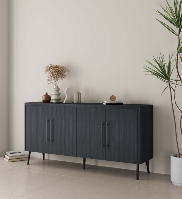 Click here for Manhattan Comfort Jodie 8-Shelf Sideboard  Charcoa... prices
