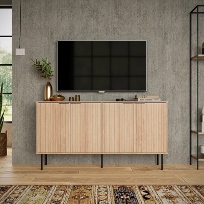 Click here for CorLiving Lysander Fluted Sideboard  Light Wood prices