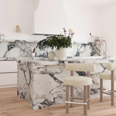 Click here for TOV Furniture Carmel Counter Height Bar Stool  Cre... prices