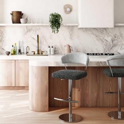 Click here for TOV Furniture Cosmo Counter Height Bar Stool  Blac... prices