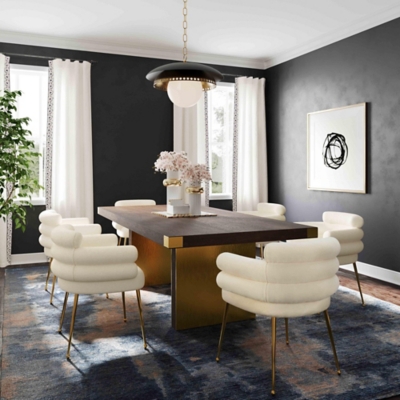 Click here for TOV Furniture Dente Dining Chair  Cream prices