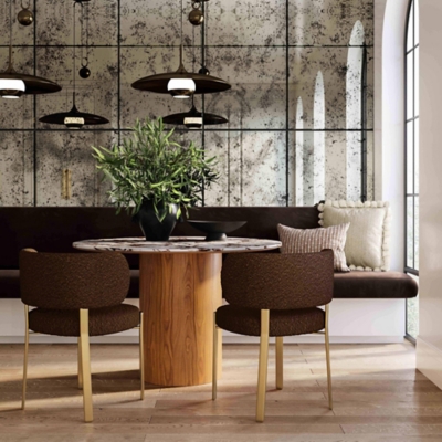 Click here for TOV Furniture Margaret Dining Chair  Brown prices