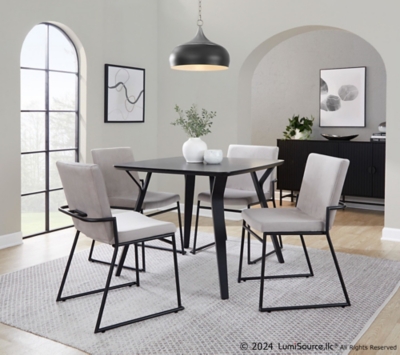 Click here for LumiSource Dutchess Dining Chair (Set of 2)  Silve... prices